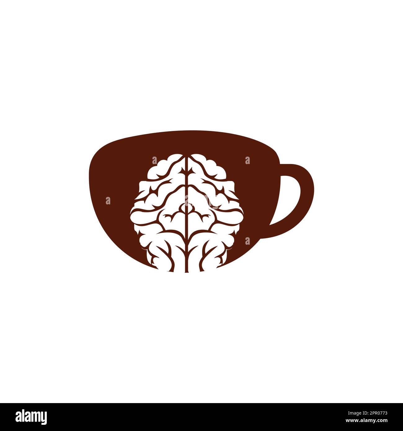 Coffee brain vector logo design Stock Vector Image & Art - Alamy