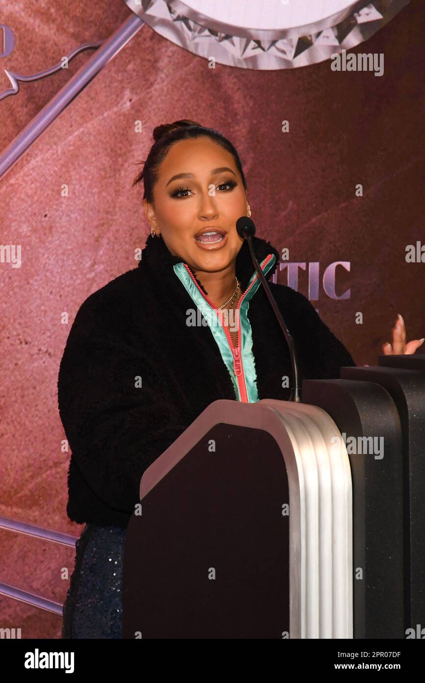 New York, USA. 25th Apr, 2023. Adrienne Bailon-Houghton visits The ...