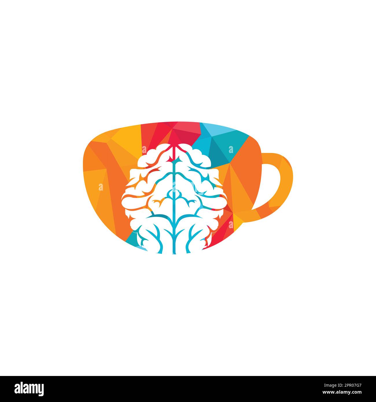 Coffee brain vector logo design Stock Vector Image & Art - Alamy