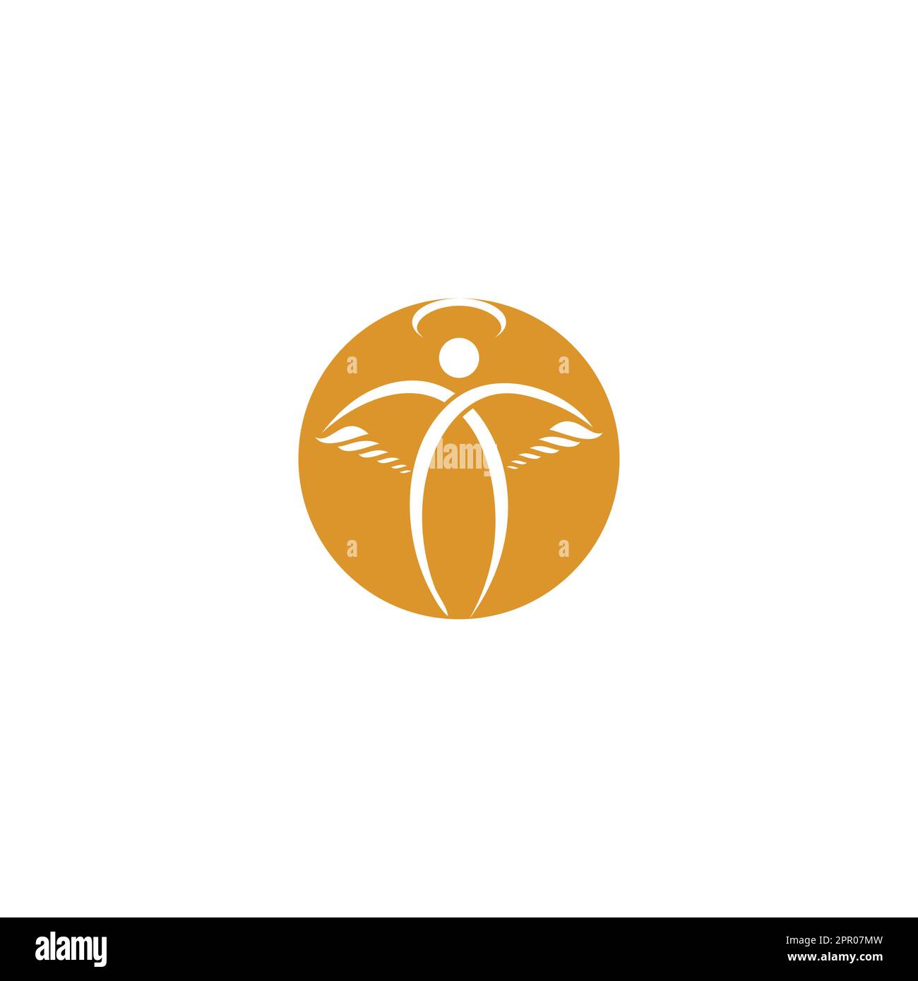 Abstract Angel Vector Logo Design. Represents the Concept of religion ...