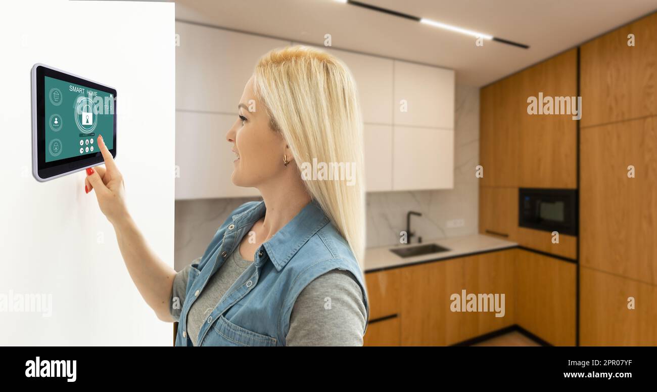 Controlling home with a digital touch screen panel installed on the ...