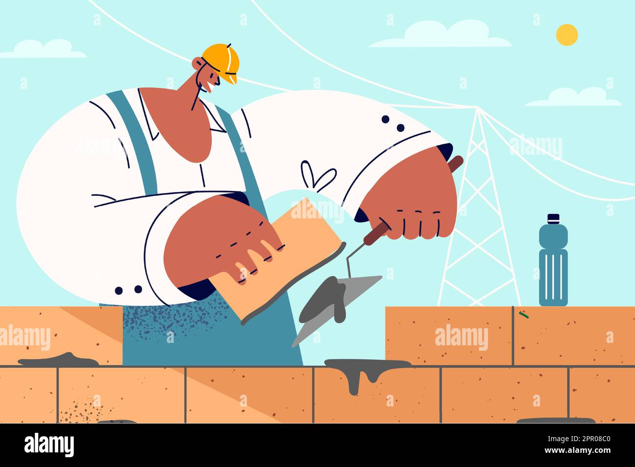 Home foundation concrete construction Stock Vector Images - Alamy