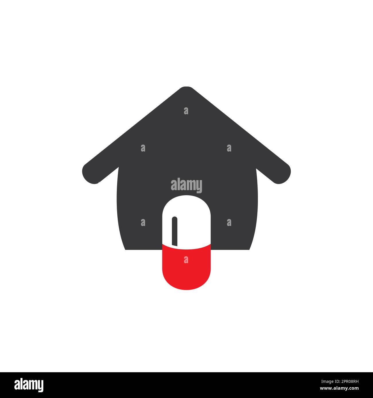 Home capsule logo design template. Medicine home delivery service logo ...