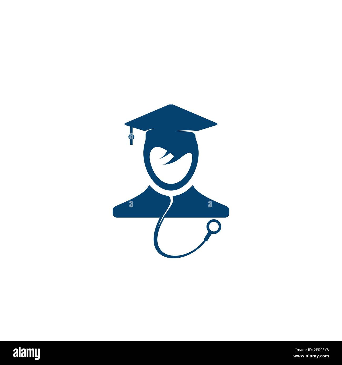 Medical School vector logo design. Medical student icon vector Stock ...