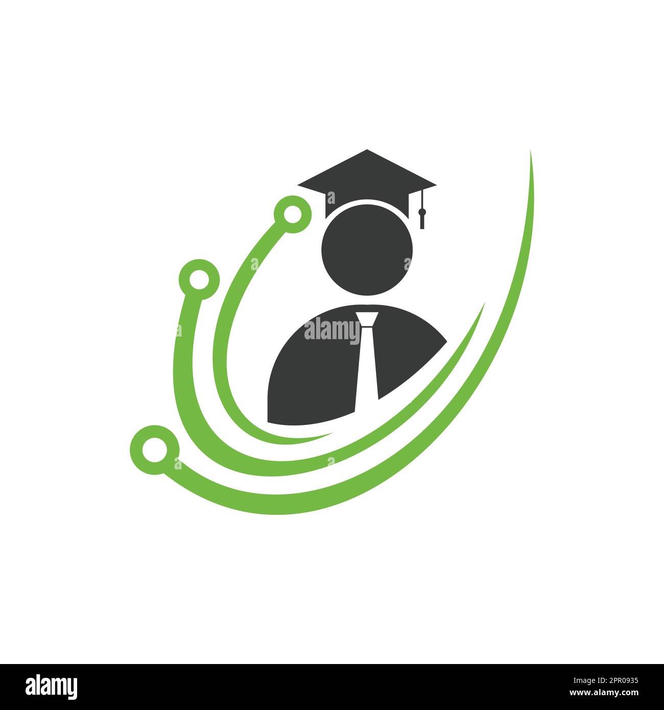Education tech vector logo design. Digital school logo concept Stock ...