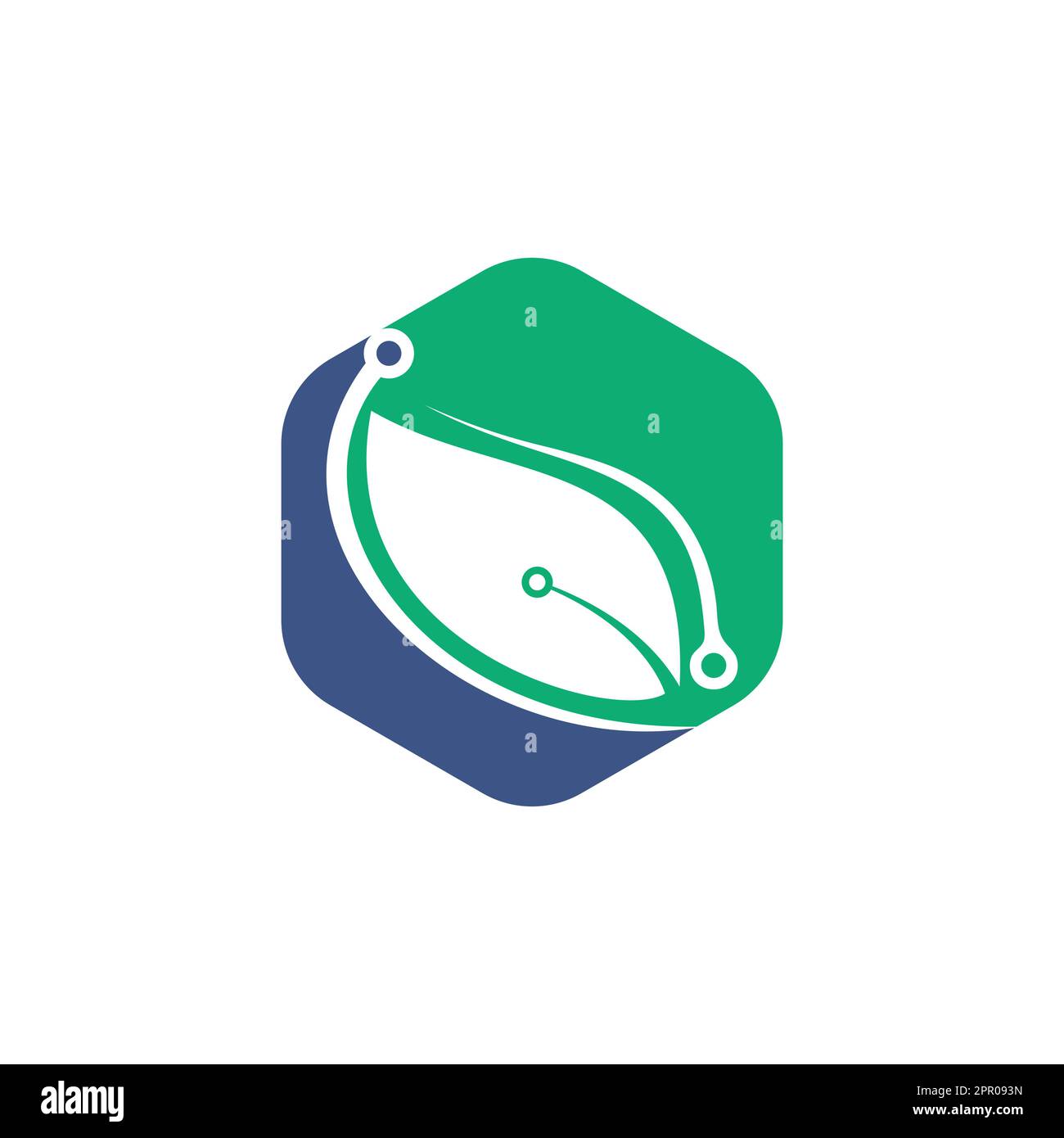 Green leaf technology logo design. Circuit Leaf vector design Stock Vector Image & Art - Alamy