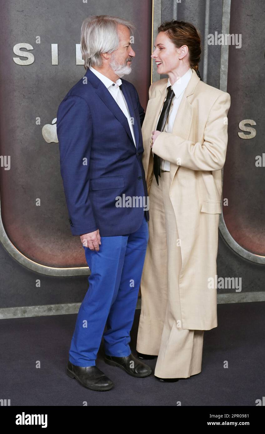 Graham Yost (left) and Rebecca Ferguson attends the global premiere of ...