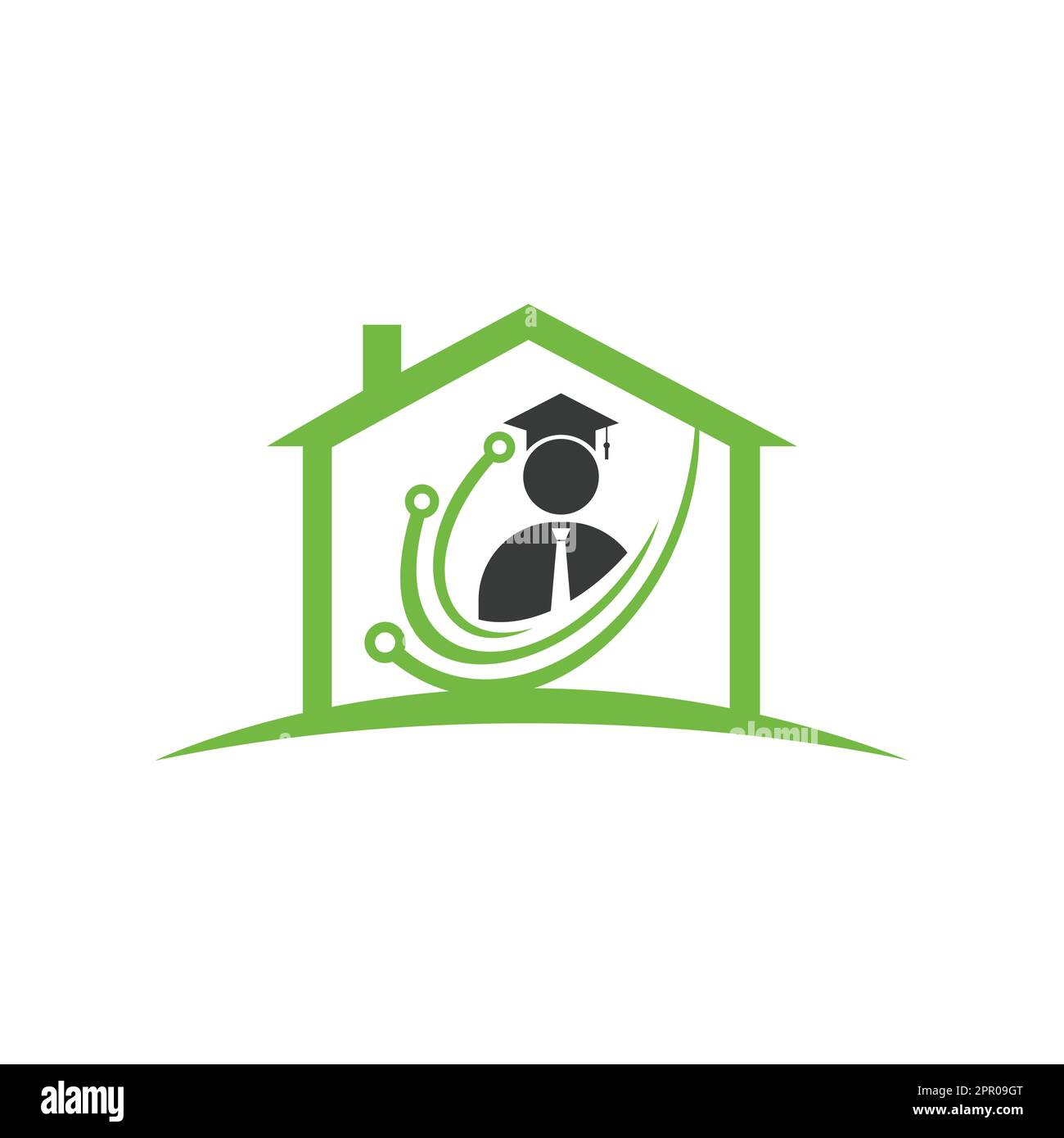 Education tech vector logo design. Digital school logo concept Stock ...