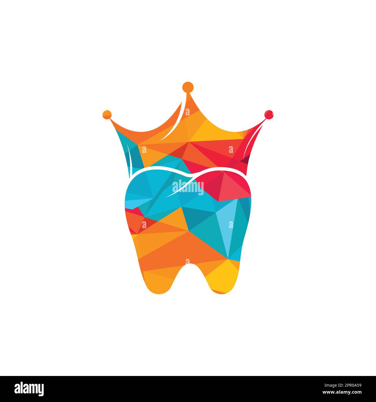 Dental king vector logo design. Tooth and crown icon design Stock ...
