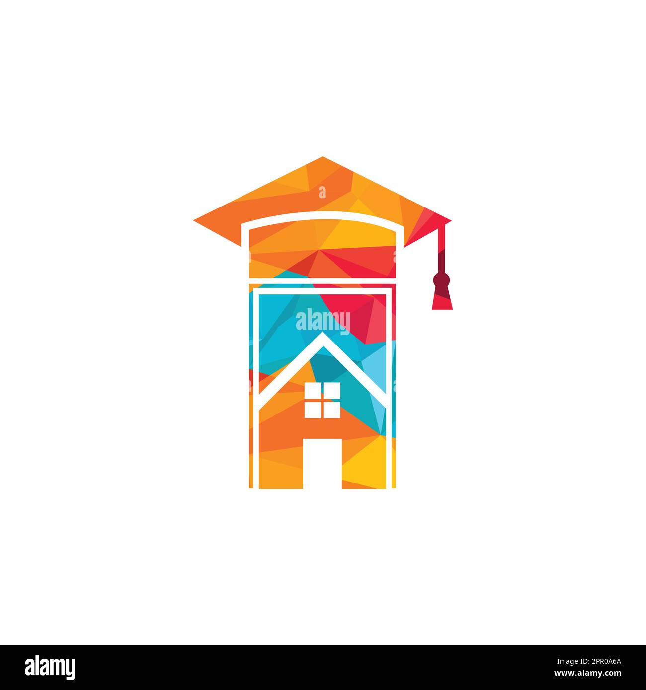 House school education logo design. Student housing logo template Stock ...