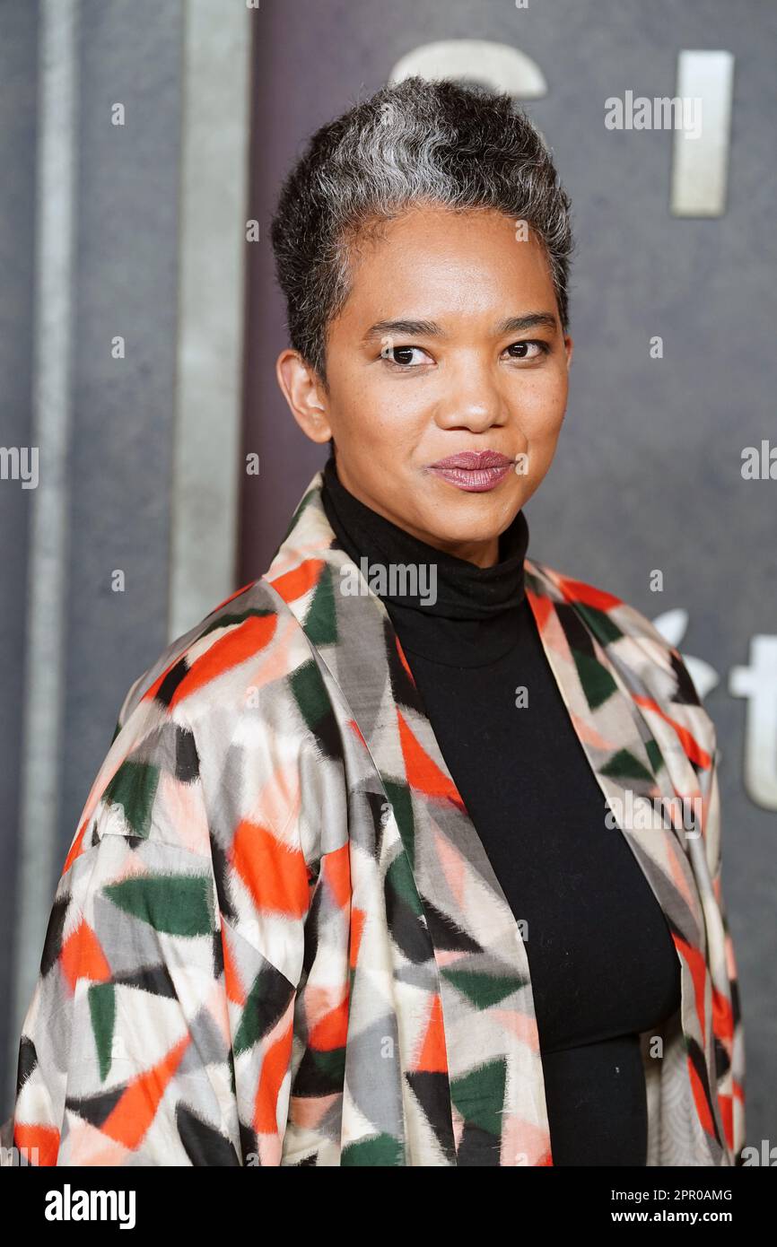 Chipo Chung attends the global premiere of Silo, at Battersea Power ...