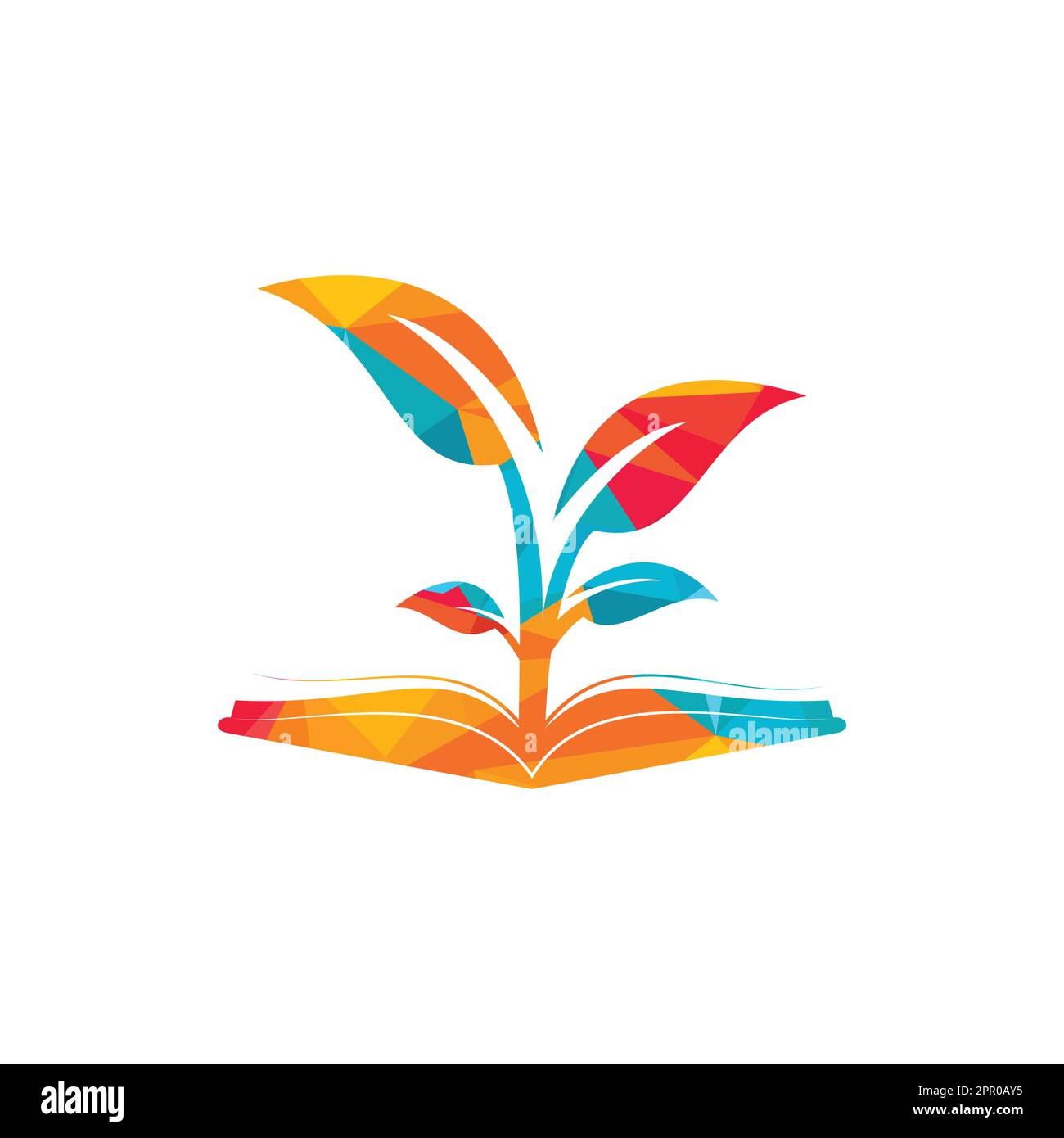 Tree With Book Education Logo Template Stock Vector Image & Art - Alamy