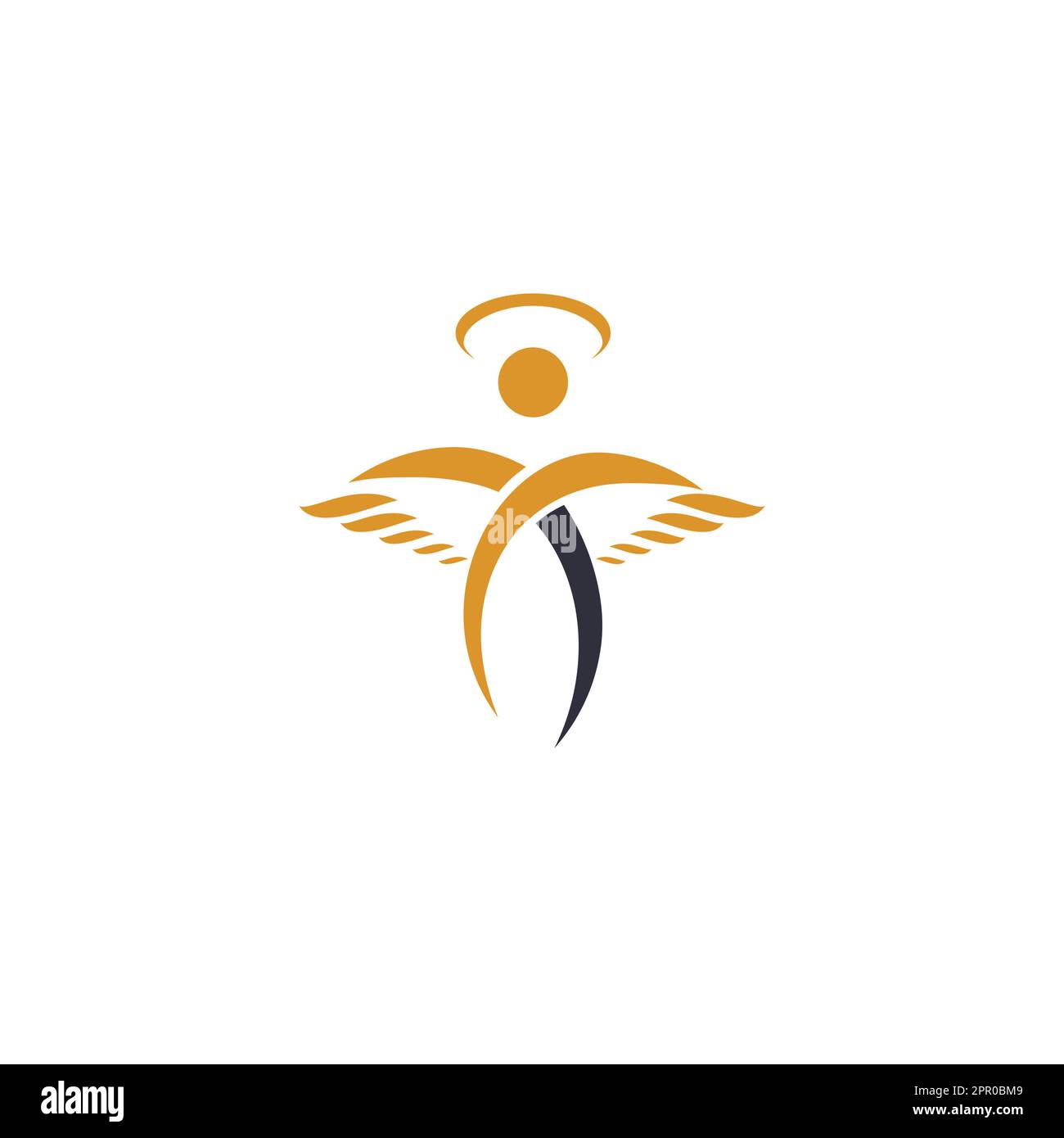 Abstract Angel Vector Logo Design. Represents the Concept of religion ...