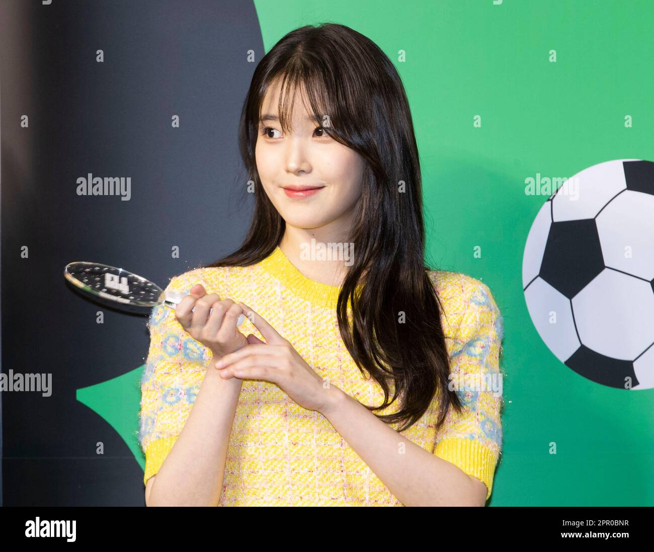 Seoul, South Korea. 24th Apr, 2023. Singer and actress Lee Ji-eun (stage name: IU) attends a ...