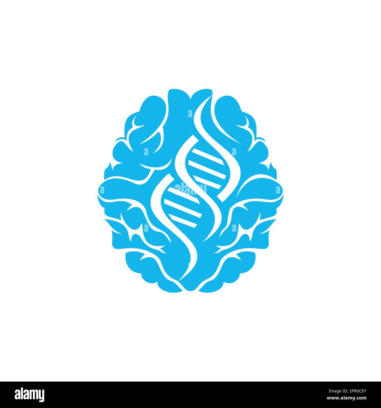 DNA brain vector logo design. Genetic science logo concept Stock Vector ...