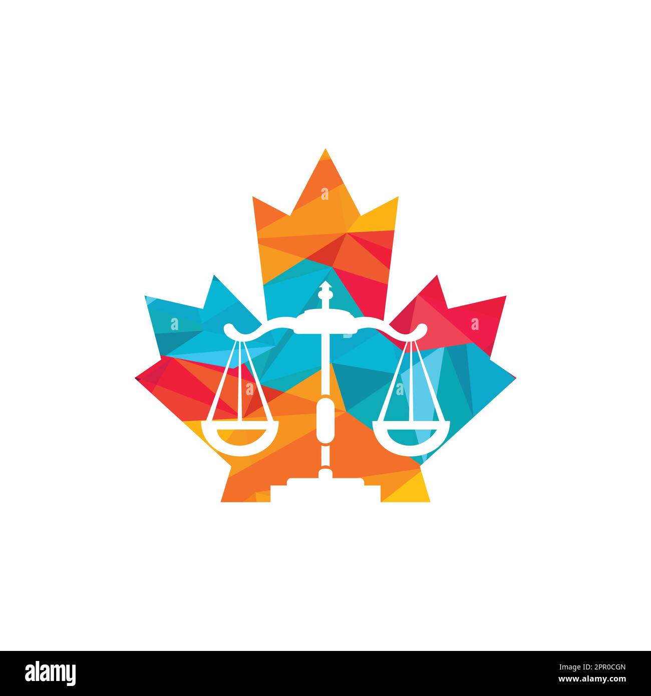 Canada law vector logo design. Law firm vector logo concept Stock ...