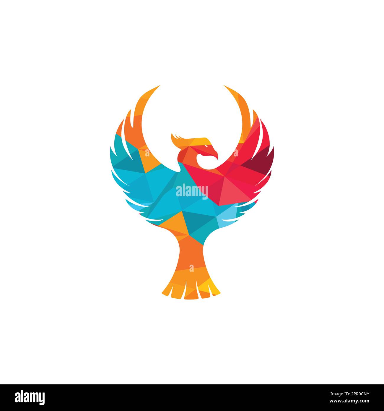 Phoenix logo design. Creative logo of mythological bird Stock Vector ...