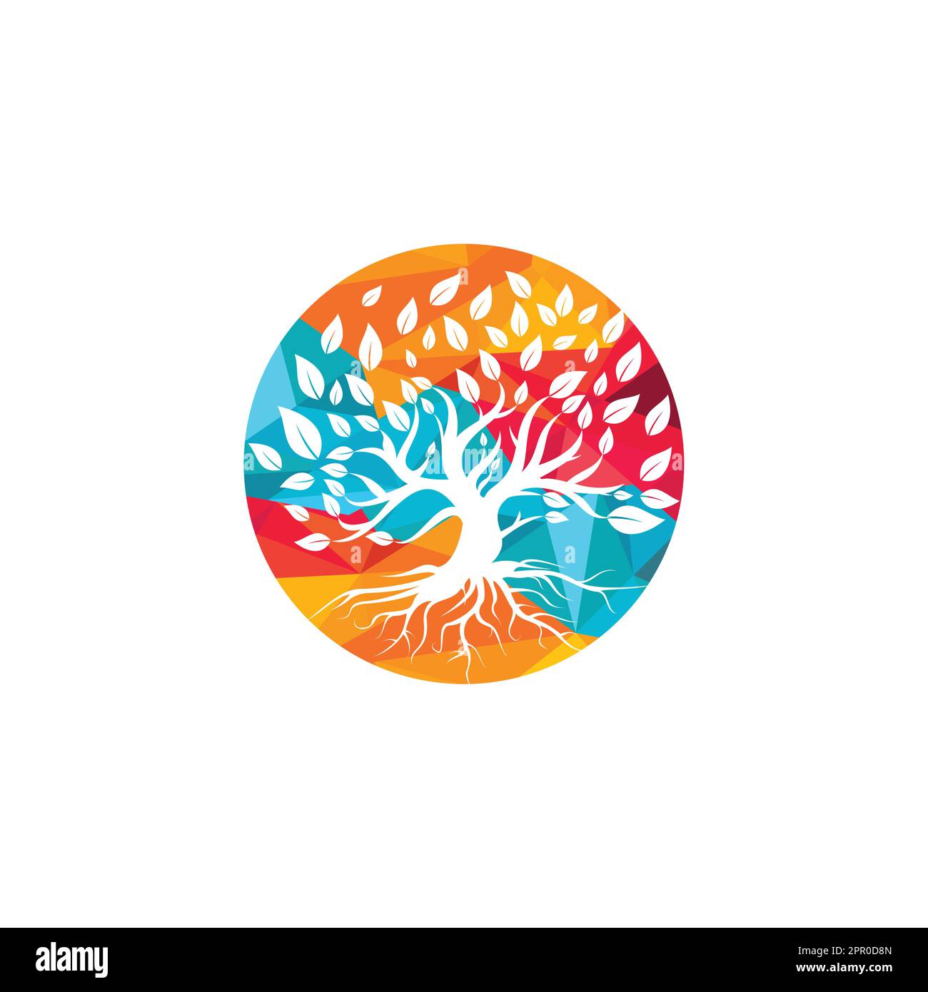 Tree root logo vector design illustration. Tree of Life logo design ...