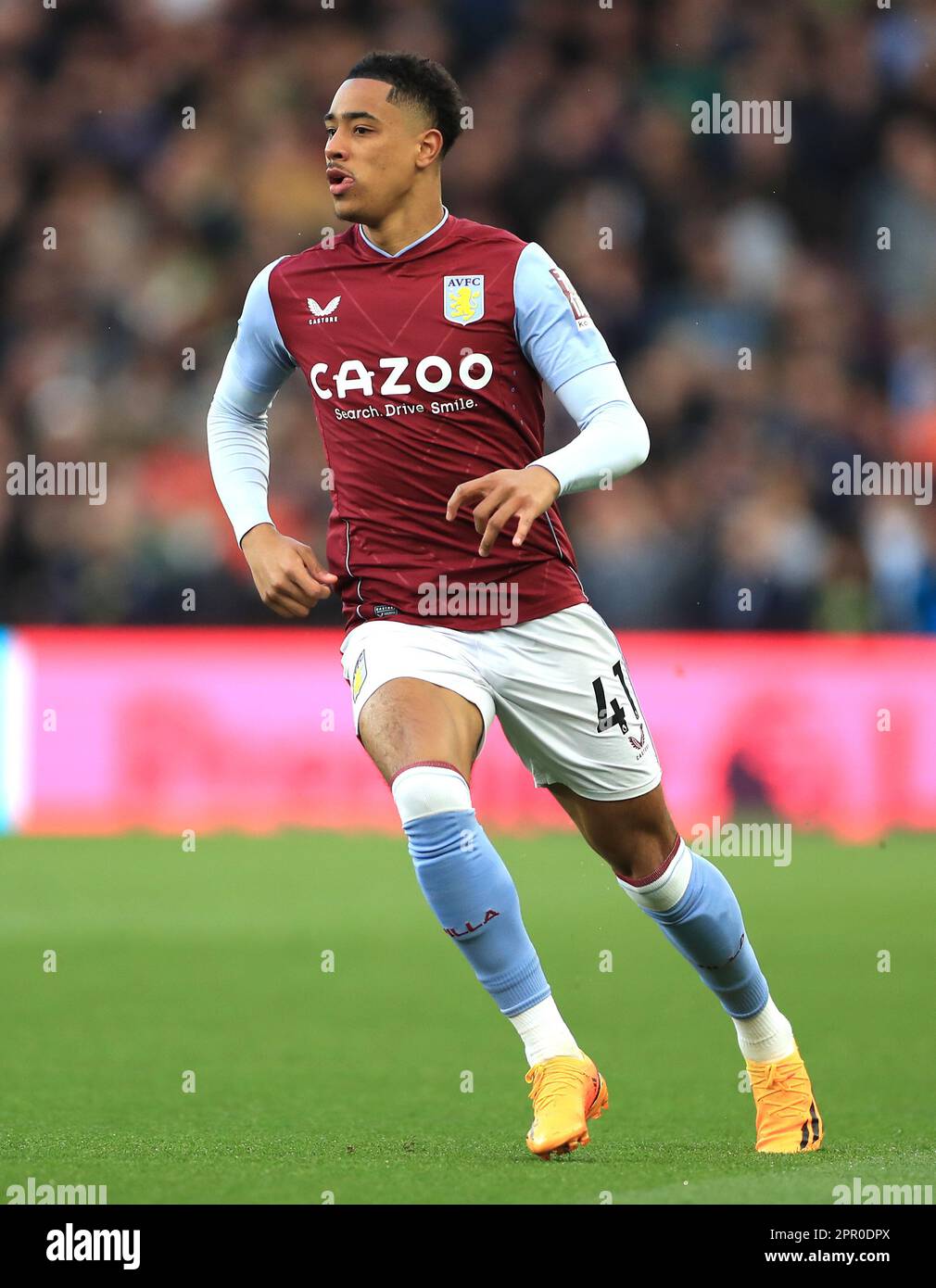 Aston Villa's Jacob Ramsey in action during the Premier League match at ...