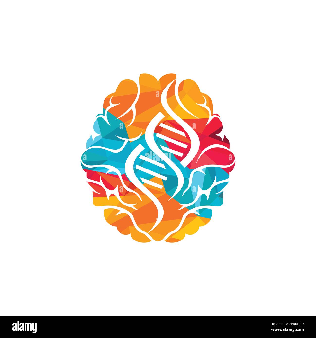 DNA brain vector logo design. Genetic science logo concept Stock Vector ...