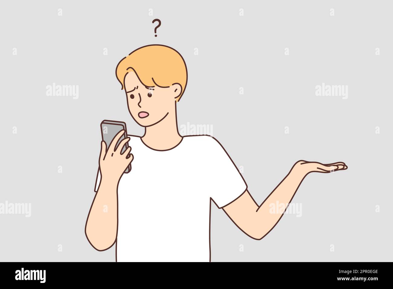 Cellphone Stress Stock Vector Images Alamy