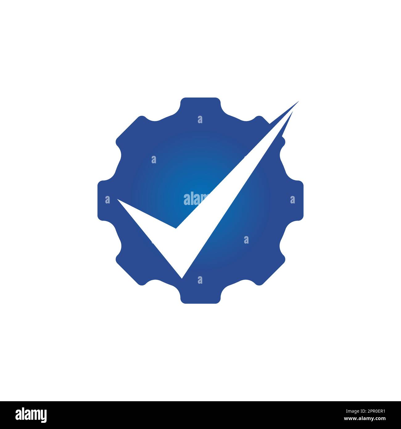 Check gear vector logo design. Checking logo concept design Stock ...