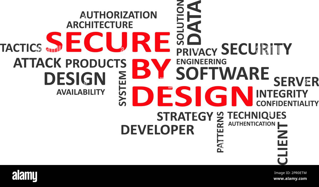 word cloud - secure by design Stock Vector Image & Art - Alamy