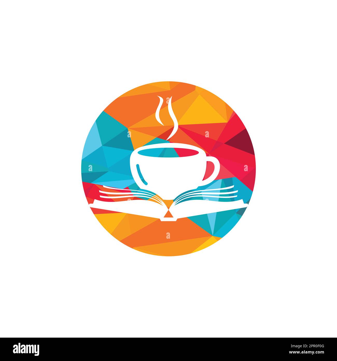 Coffee book vector logo design. Tea Book Store Iconic Logo Stock Vector ...