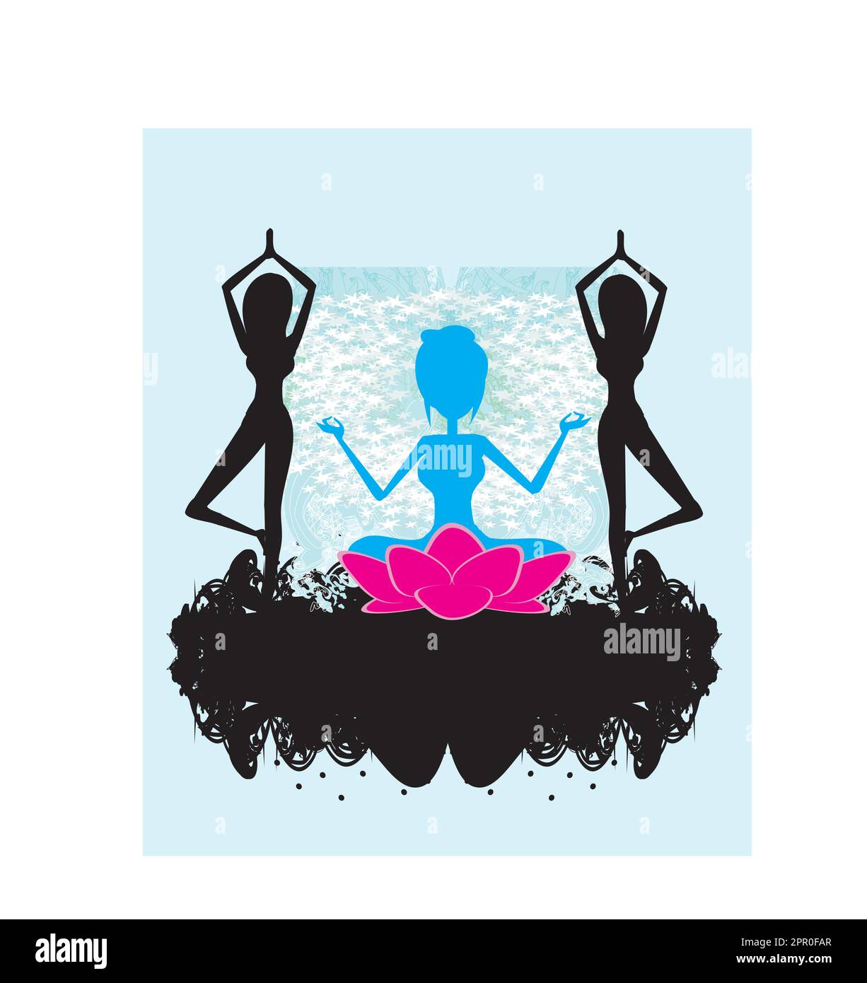 Vector banner yoga Stock Vector Image & Art - Alamy