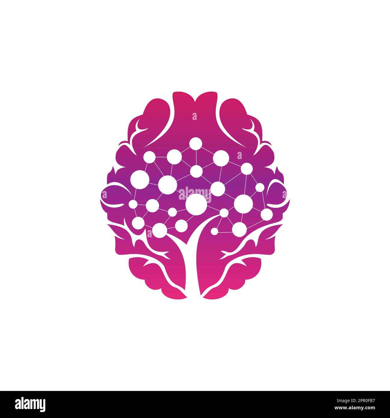 Brain technology logo design template. Circuit brain logo concept Stock ...