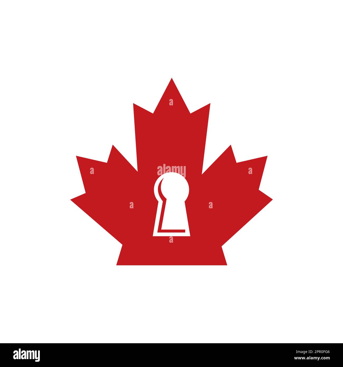 Canada security vector logo design. Canada padlock vector icon design ...