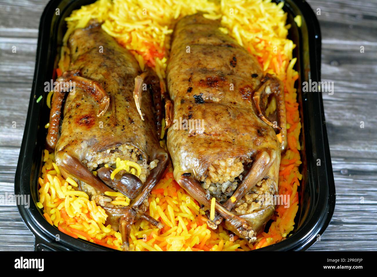 Egyptian Hamam Mahshi stuffed squab, Arabic cuisine, Egyptian ...