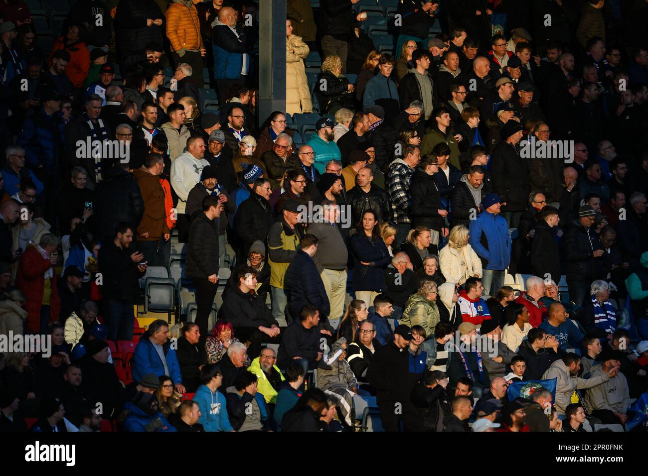 Blackburn Rovers fans enjoy the last of the sunshine ahead of the Sky ...
