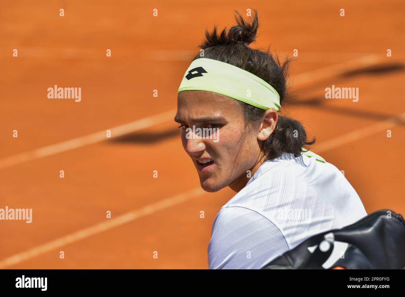 Rome, Italy. 25th Apr, 2023. Mattia Bellucci (ITA) ATP Challenger Roma ...