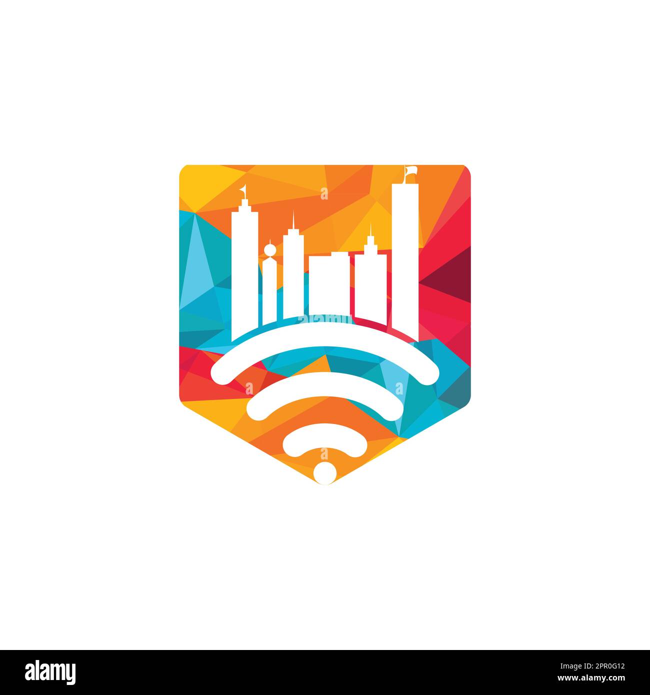 Smart city tech vector logo design. City Internet logo design concept ...