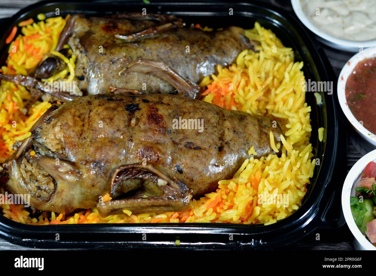 Egyptian Hamam Mahshi stuffed squab, Arabic cuisine, Egyptian ...