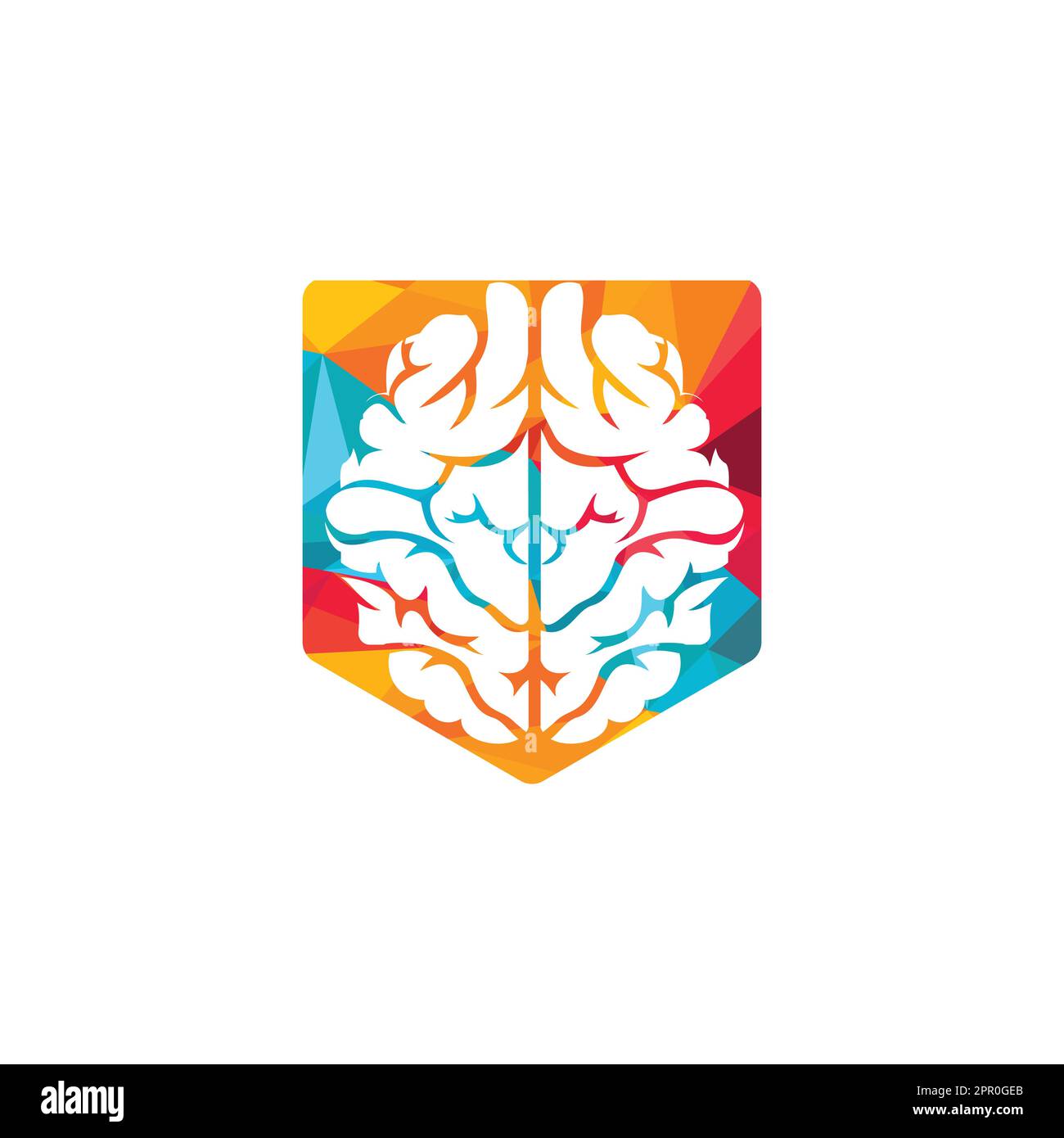 Creative brain logo design. Think idea concept. Brainstorm power ...