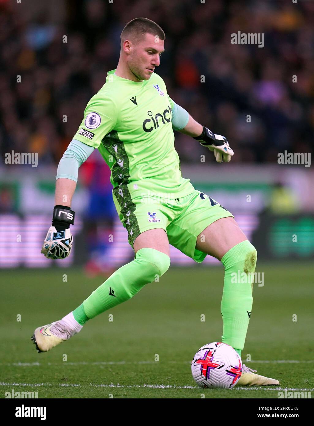 Crystal Palace goalkeeper Sam Johnstone during the Premier League match ...