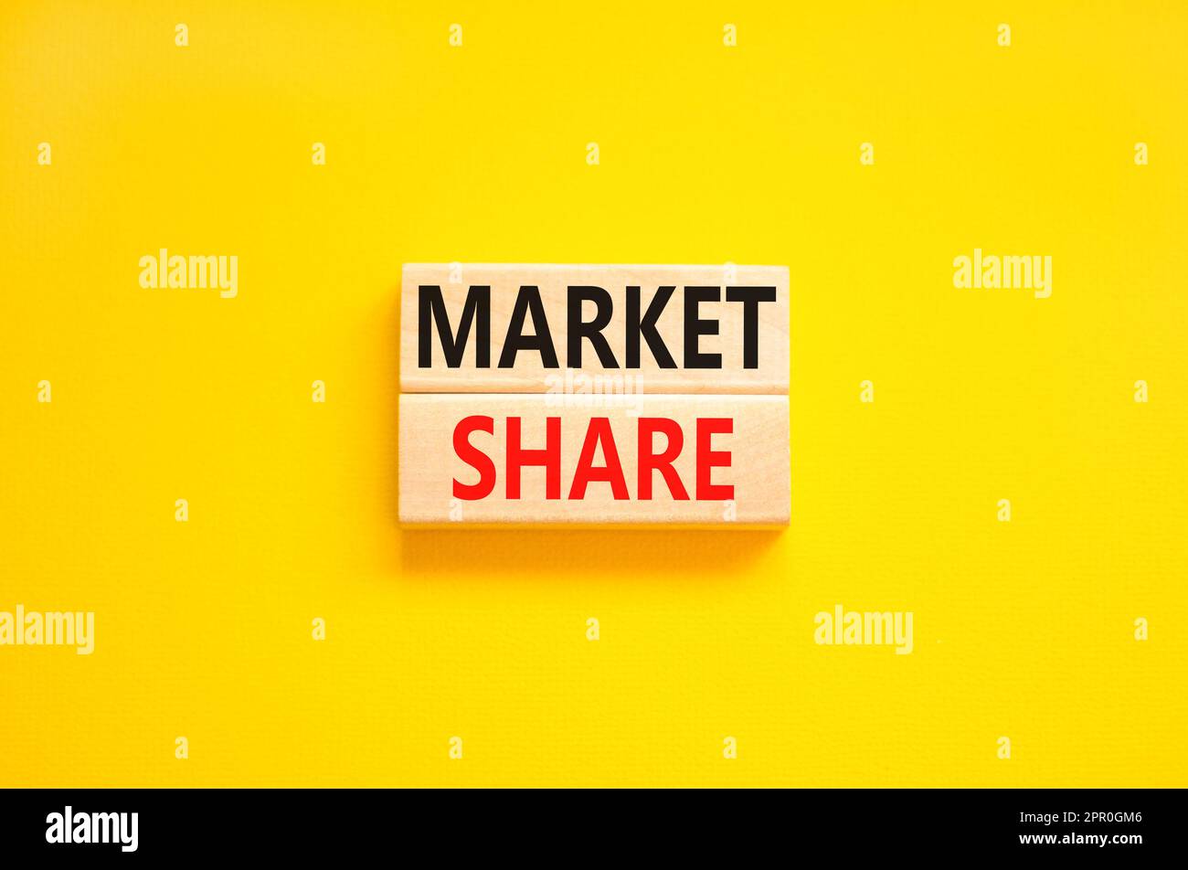 Market share symbol. Concept words Market share on beautiful wooden ...