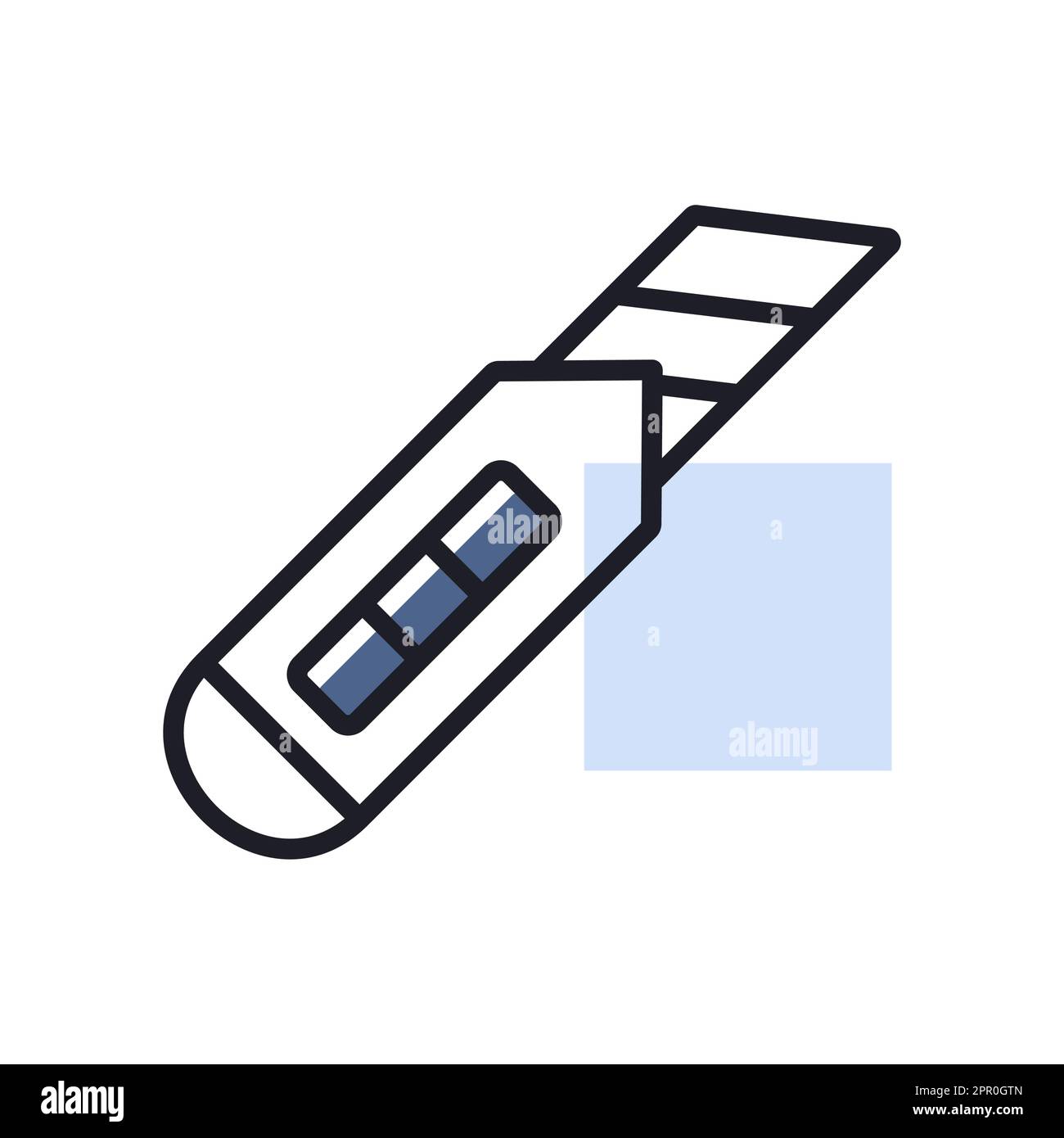 Construction utility knife vector isolated icon Stock Vector Image ...