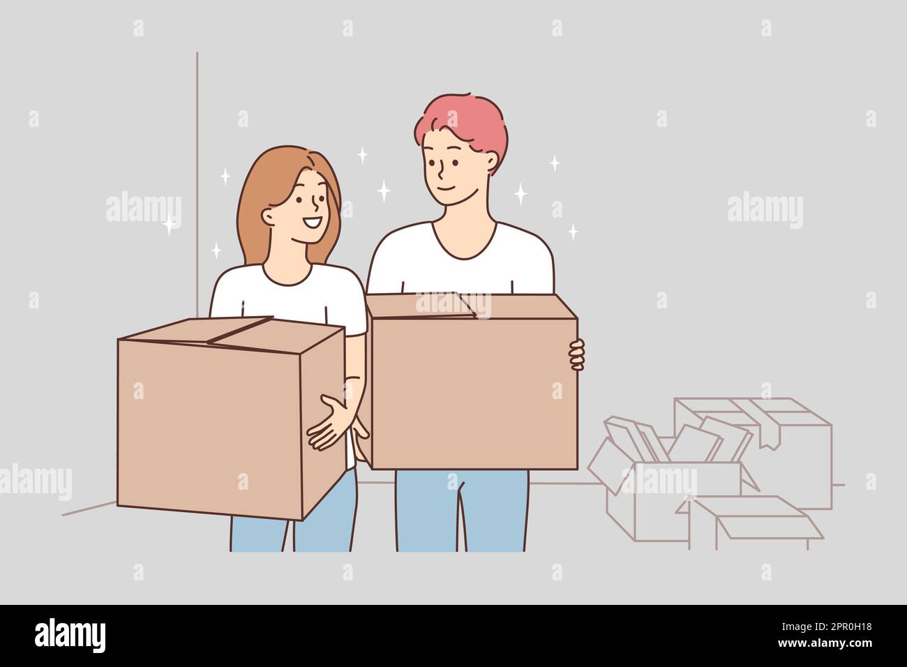 Couple owner Stock Vector Images - Alamy