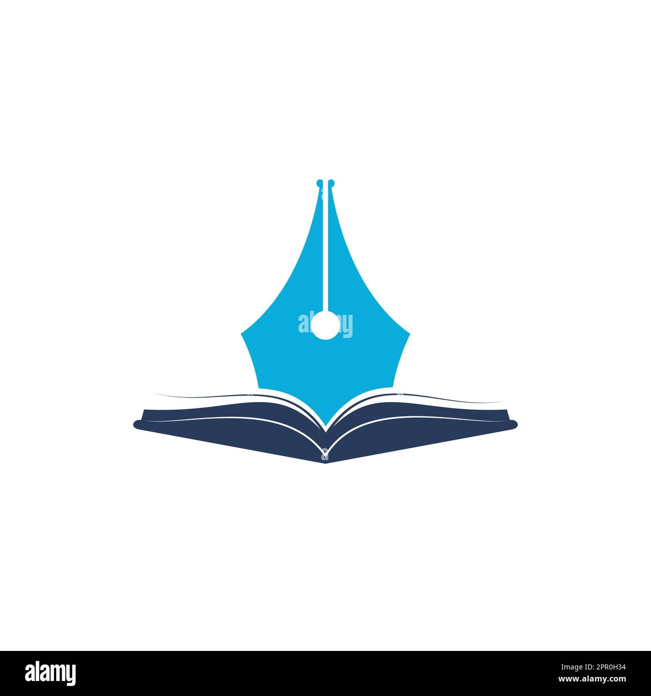Book pen vector logo design. Logo design vector for education ...