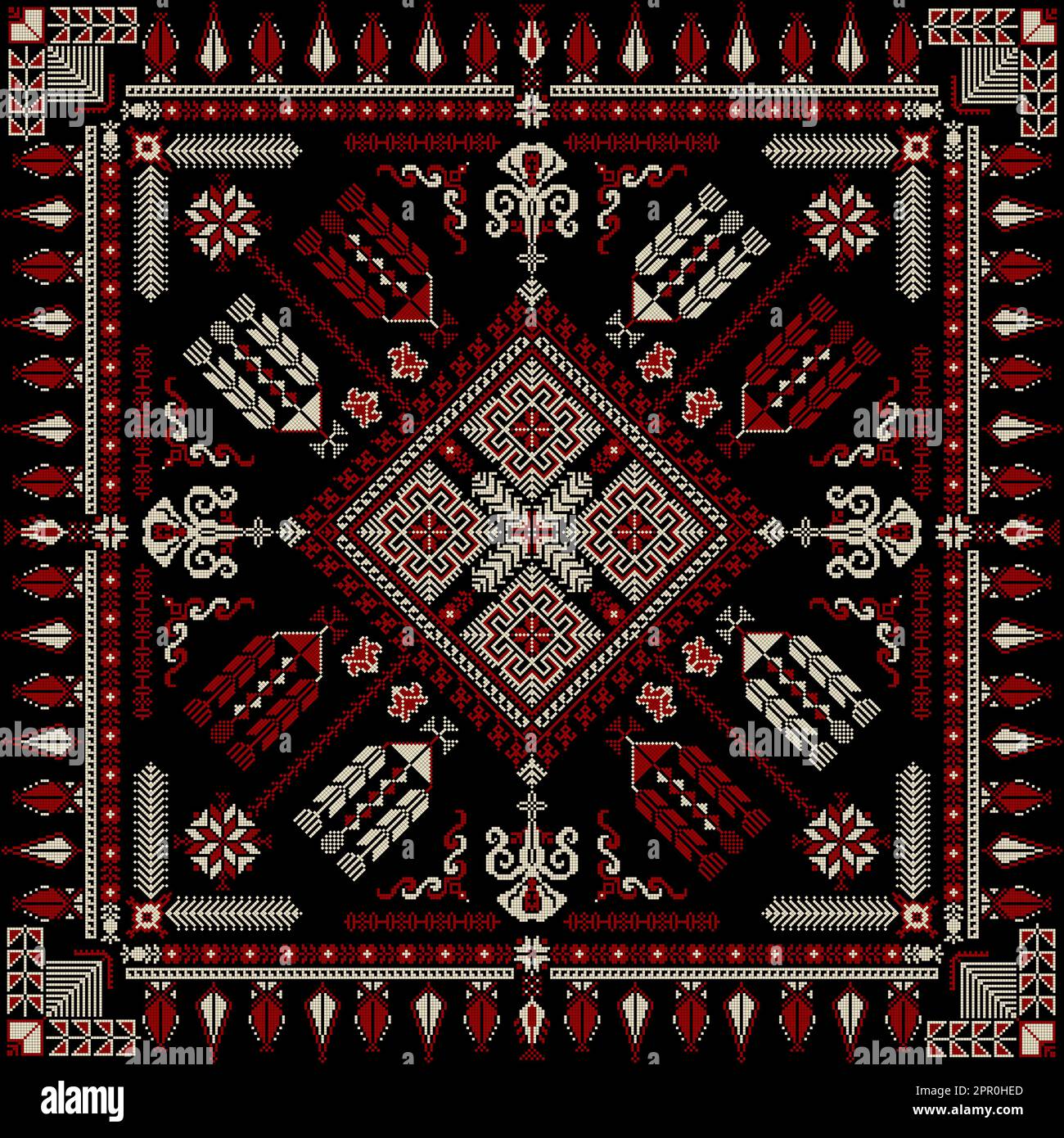 Tatreez pattern 4 Stock Vector Image & Art - Alamy