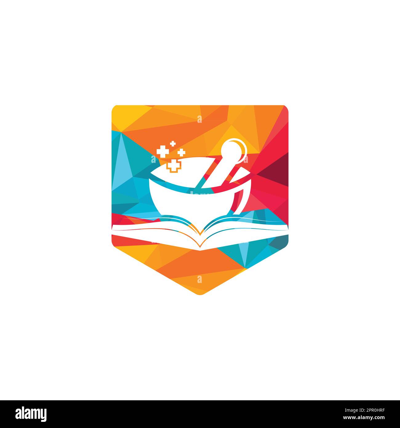 Pharmacy book vector logo design. Medical study logo design concept ...
