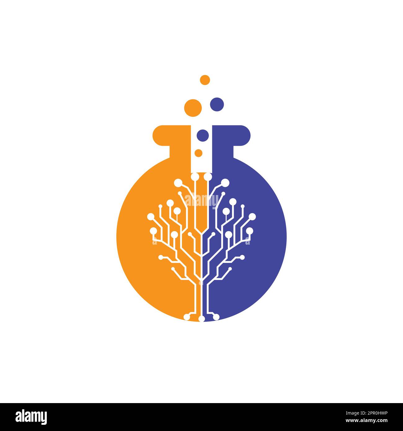 Digital Tree vector logo design. Technology logo template design vector ...