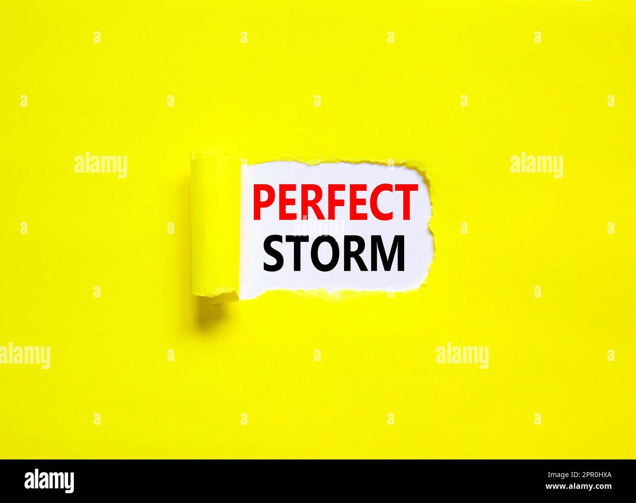 Perfect storm symbol. Concept words Perfect storm on beautiful white ...