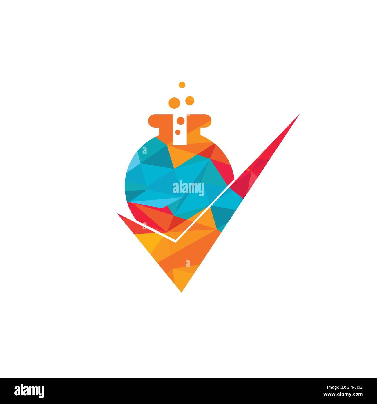 Lab Check vector logo design. Lab check verified logo vector icon ...
