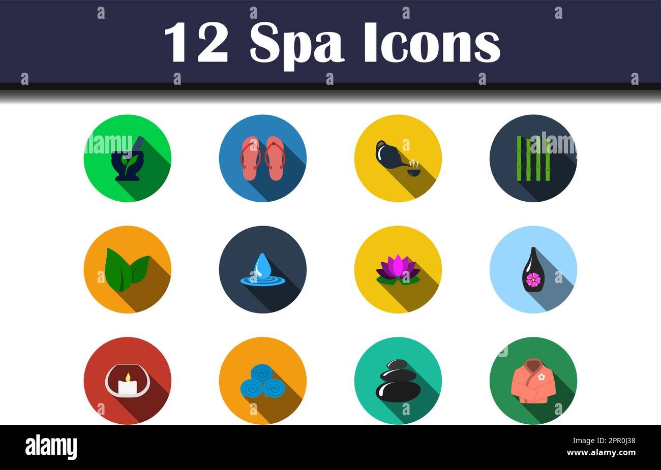 Spa Icon Set Stock Vector Image & Art - Alamy