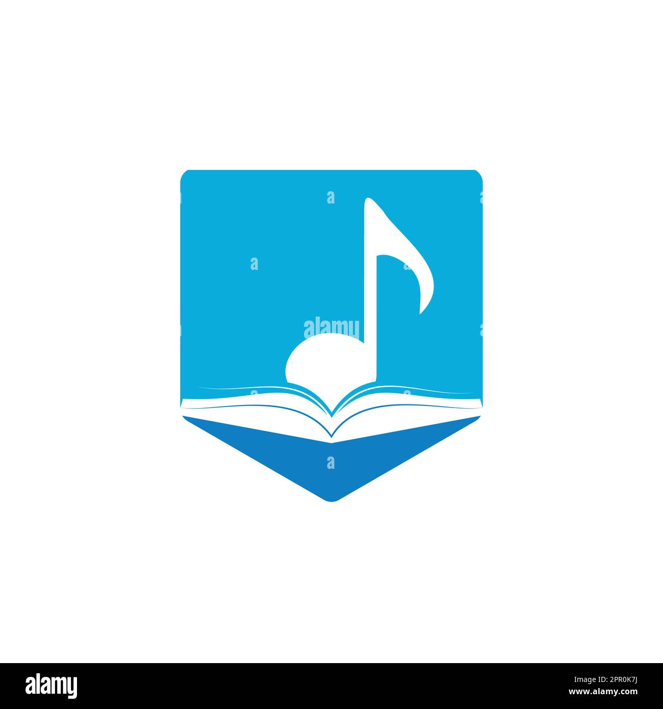 Music book vector logo design. Book and music note icon design Stock ...
