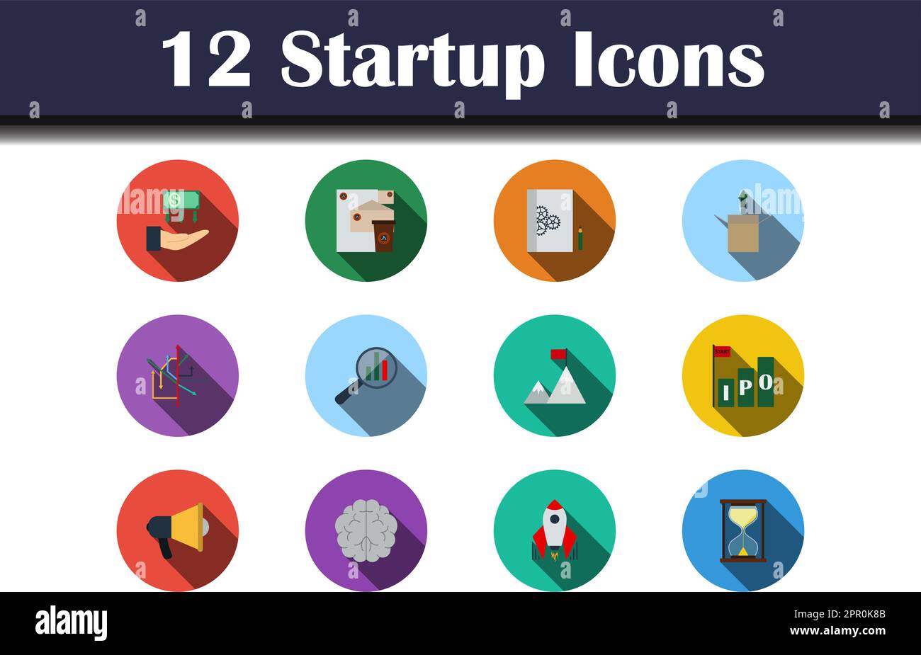 Startup Icon Set Stock Vector Image & Art - Alamy